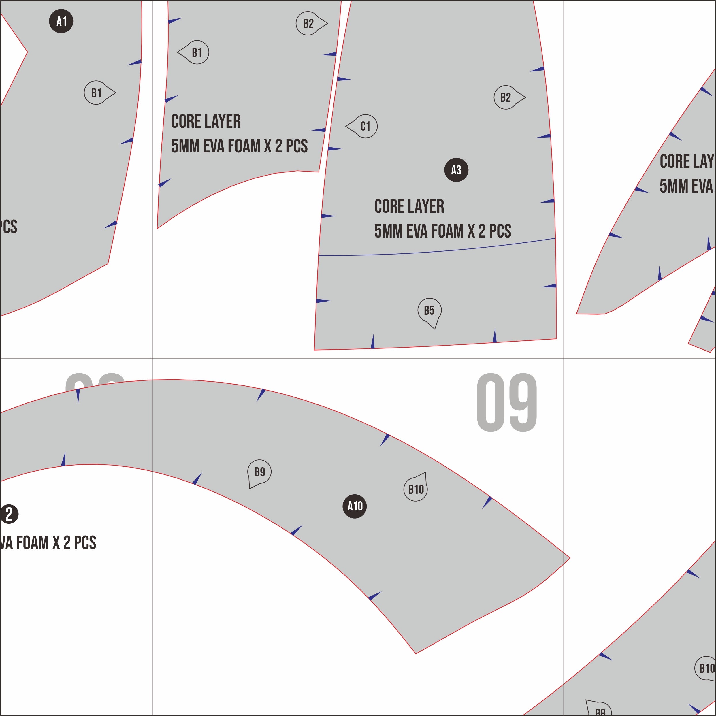 Loki Helmet Prop Pattern Template – EVA Foam Pattern for Cosplay & DIY ...