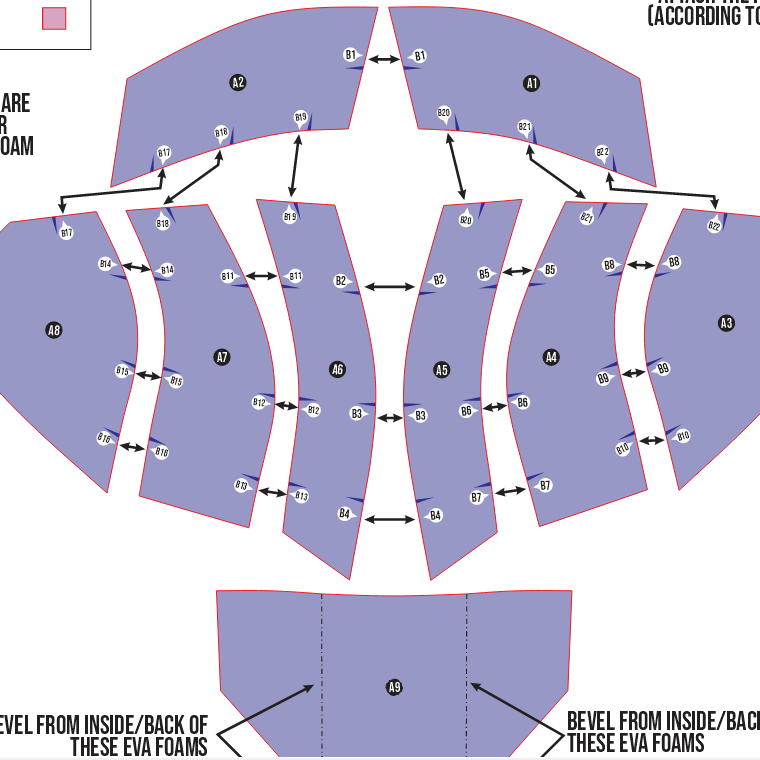 Master Knight Shoulder Armor Basic Pattern Template – EVA Foam Pattern ...