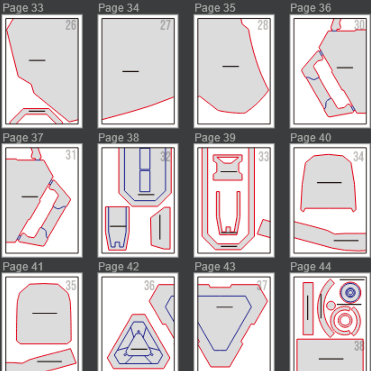 Prop Pattern: Brimstone Armor from Valorant Cosplay Template Blueprint ...