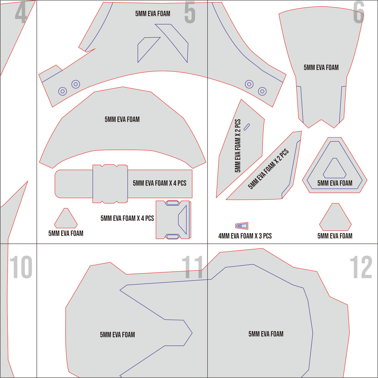 Prop Pattern: Brimstone Armor from Valorant Cosplay Template Blueprint ...