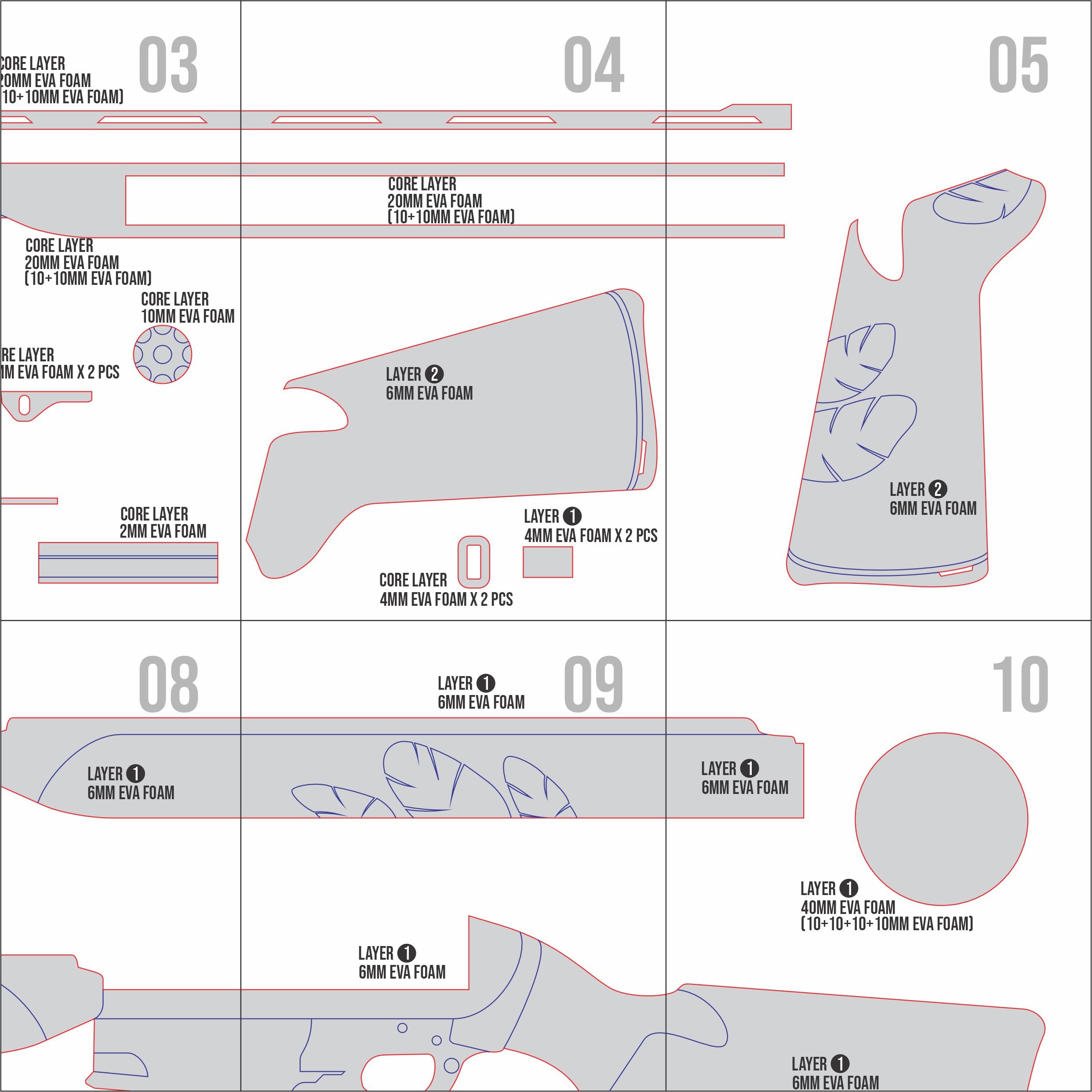 Prop Pattern: Dorothy Skin Weapon from Nikke Goddess of Victory Cospla ...