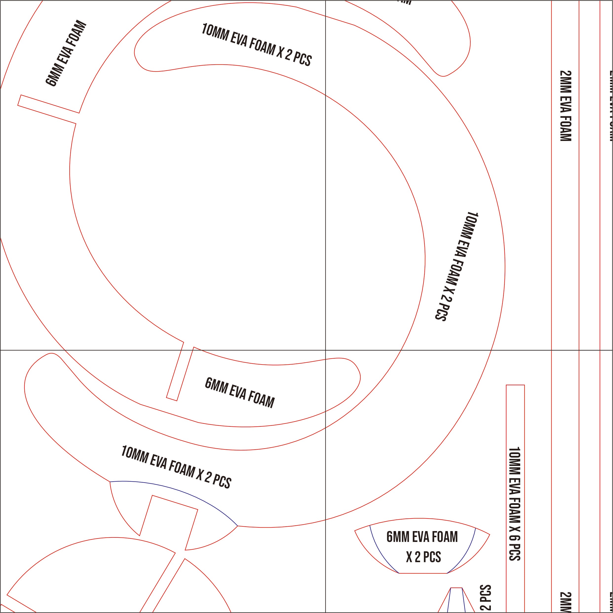 Prop Pattern: Frieren Staff from Sousou no Frieren Cosplay Template Bl ...