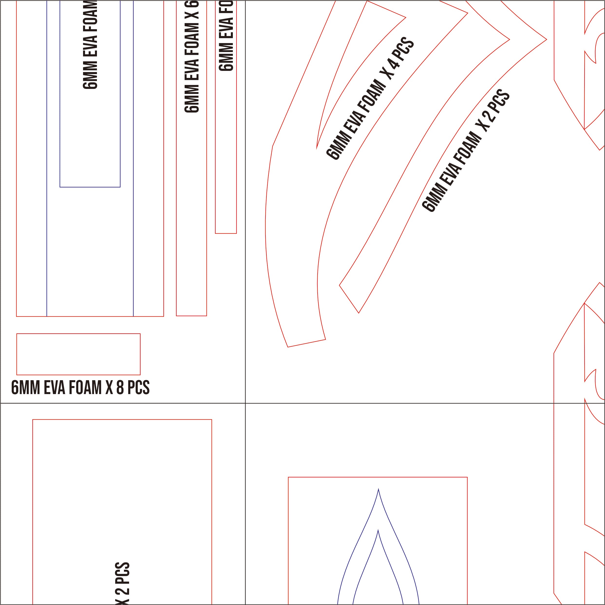 Prop Pattern: Mehrak Kaveh Case from Genshin Impact Cosplay Template B ...