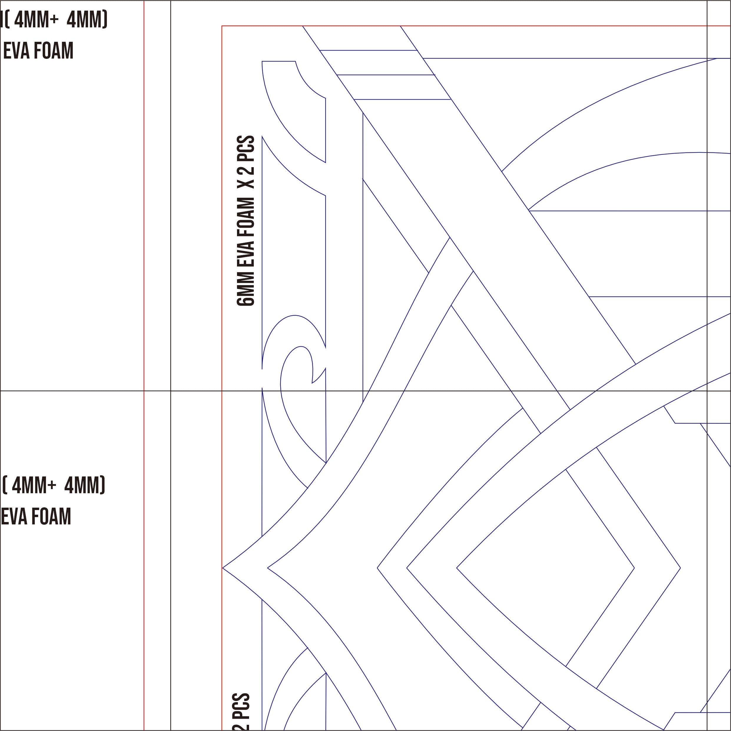 Prop Pattern: Mehrak Kaveh Case from Genshin Impact Cosplay Template B ...