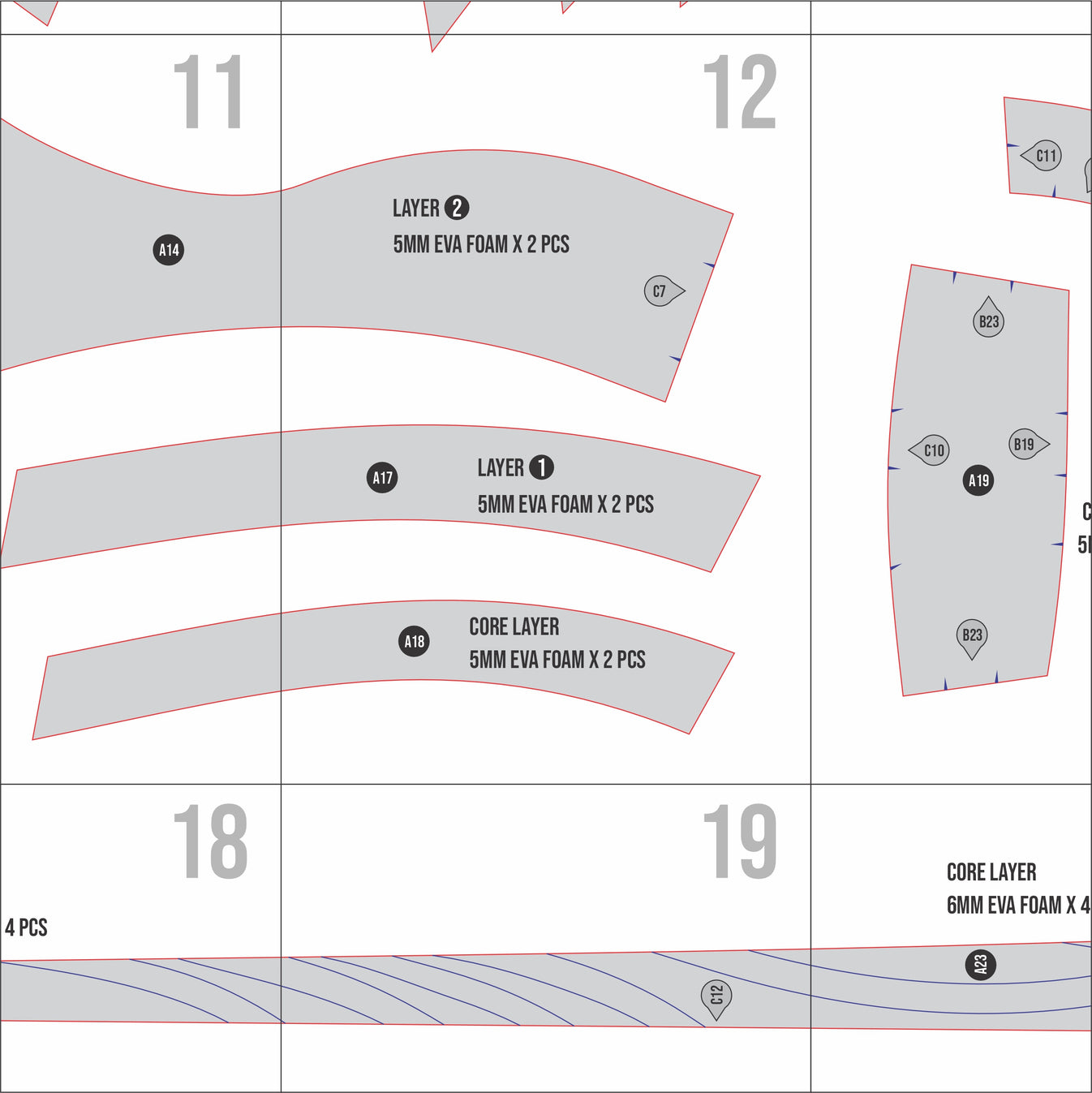 Pure Vessel Mask, Armor and Sword Prop Pattern Template – EVA Foam Pat ...