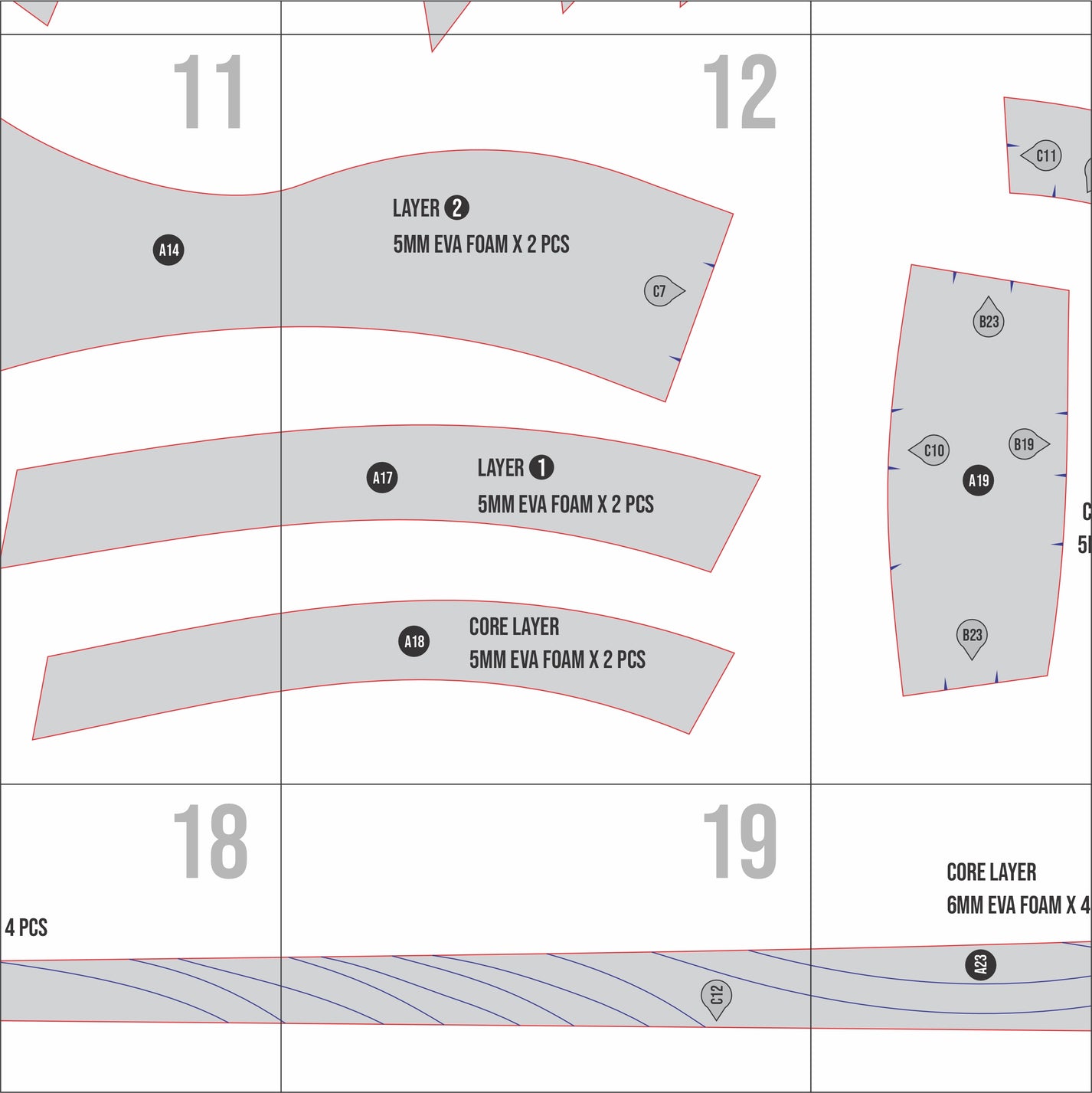 Pure Vessel Mask, Armor and Sword Prop Pattern Template – EVA Foam Pat ...