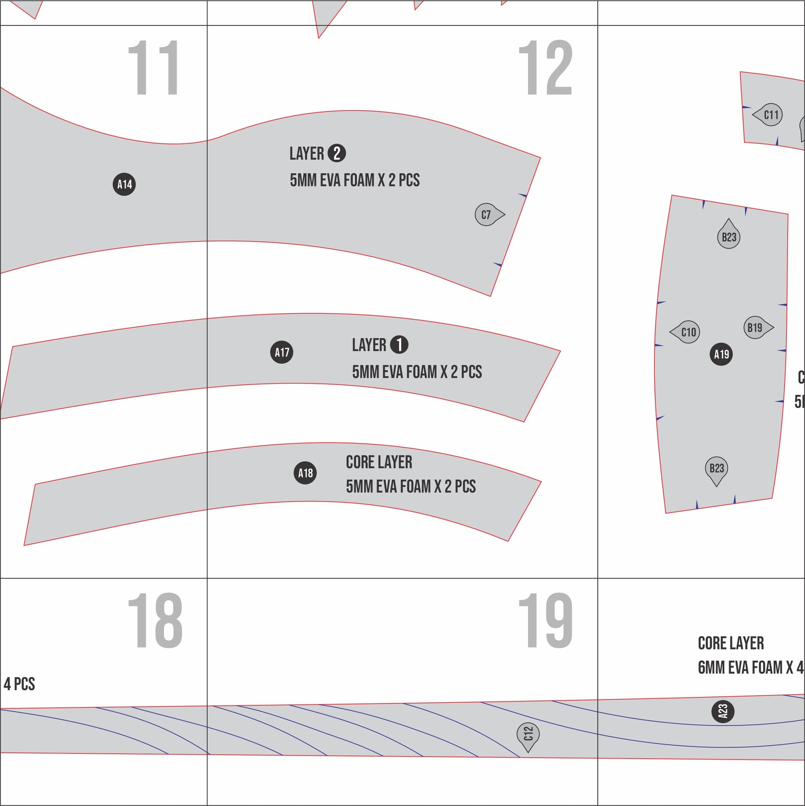 Pure Vessel Mask, Armor and Sword Prop Pattern Template – EVA Foam Pat ...