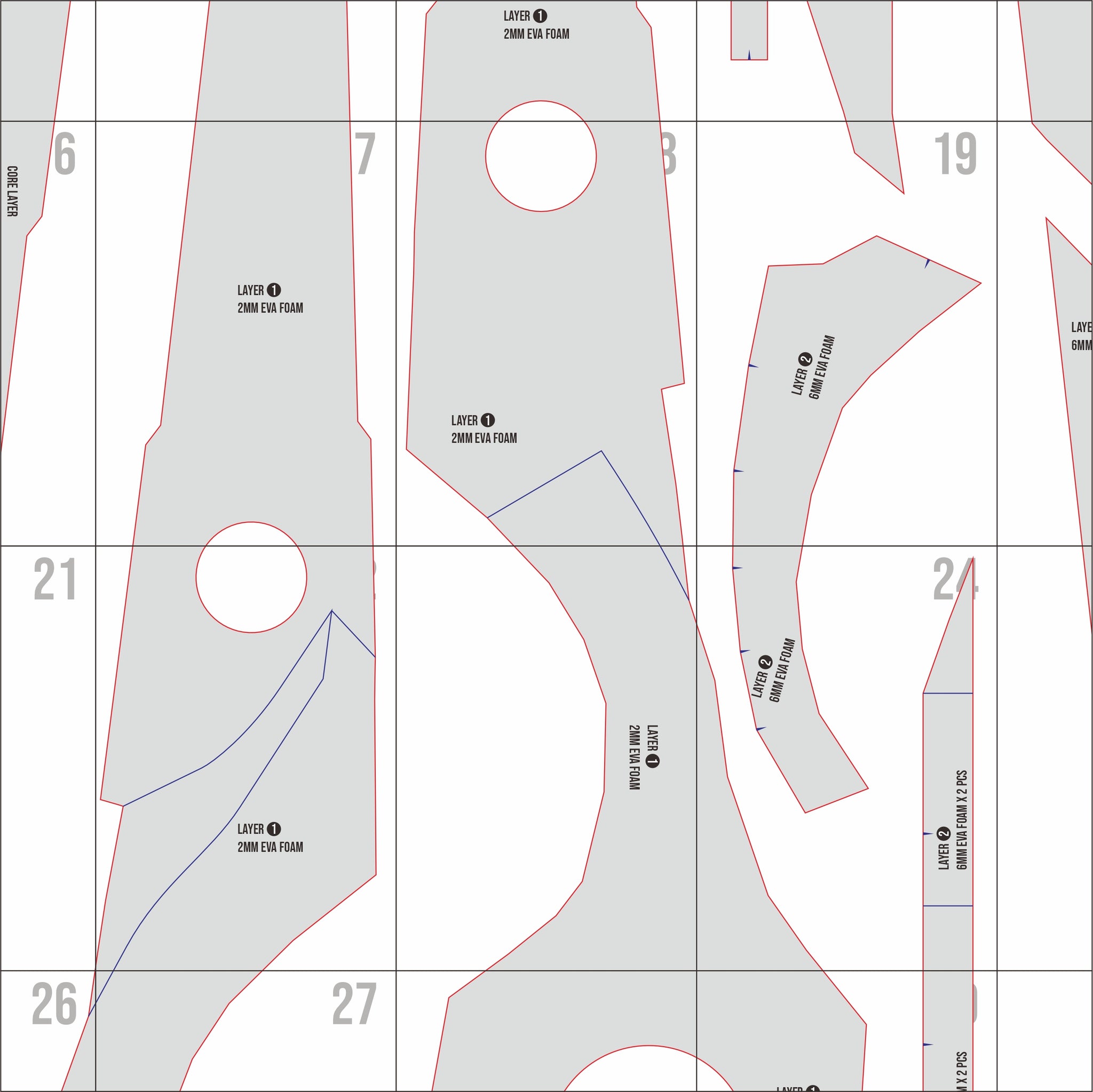 Riyo’s Reaper Scissors Prop Pattern Template – EVA Foam Pattern for Co ...