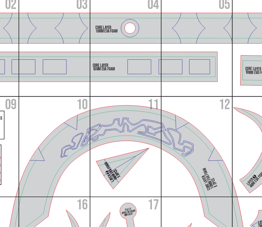 Zanka’s Lovely Assistaff Prop Pattern + Video Template – EVA Foam Patt ...